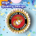 7.5 Inch United States Marine Corps Emblem Cake Topper – Round Edible ...