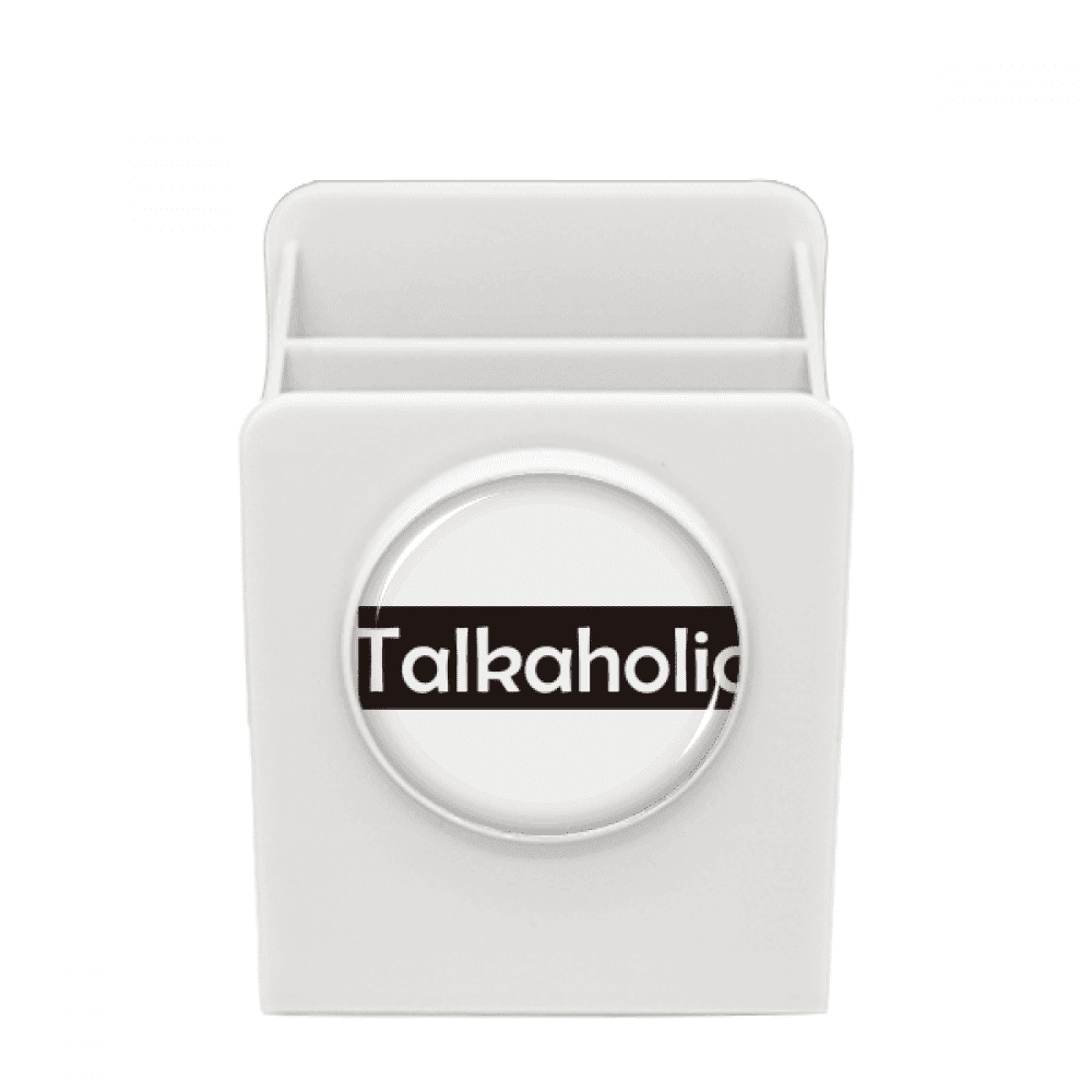 Stylish Word Talkaholic Art Deco Fashion Desk Pencil Holder Cup Pen Organizer - Walmart.com