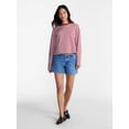 No Boundaries Oversize LS Stripe Tee, Women’s Sizes XXS-XXL - Walmart.com