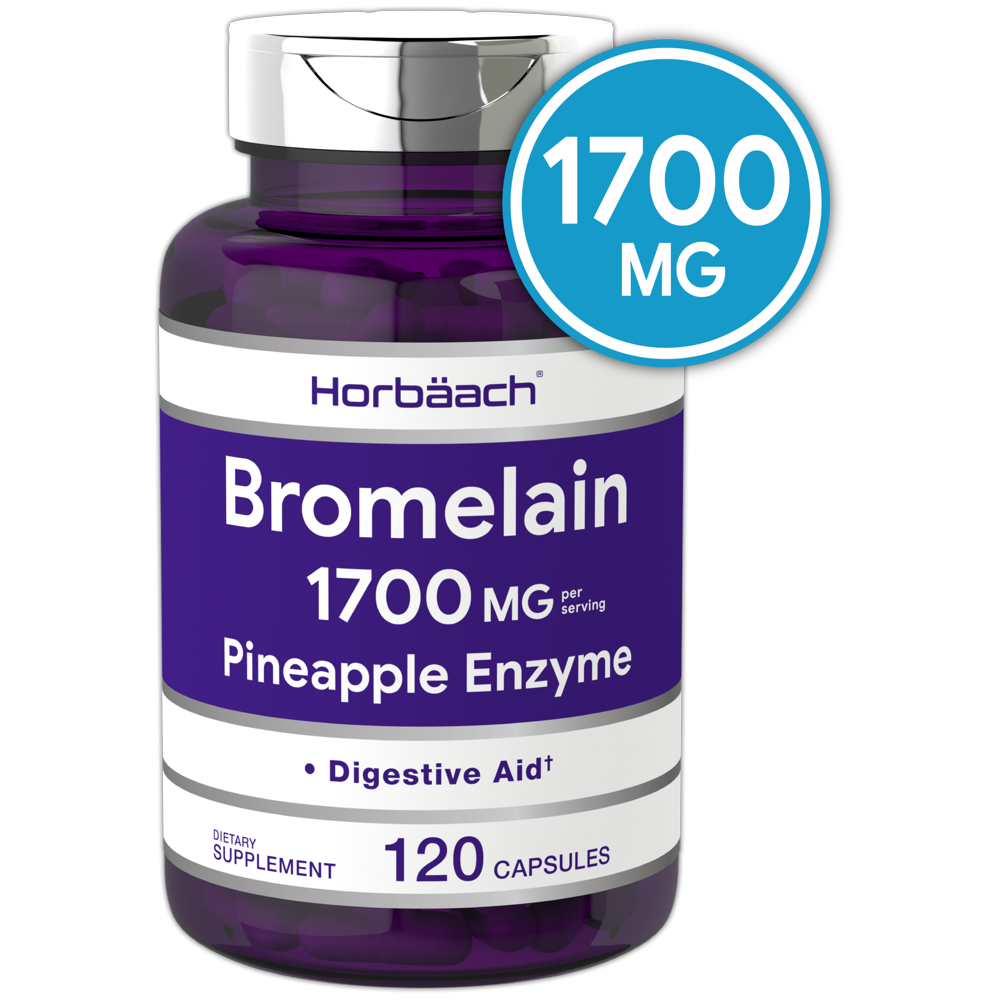 Bromelain Capsules 1700mg | 120 Count | Supports Digestive Health ...
