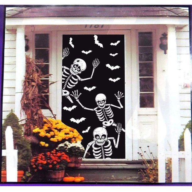 Halloween Window Clings,Halloween Wall Stickers Decorations,Skeleton ...
