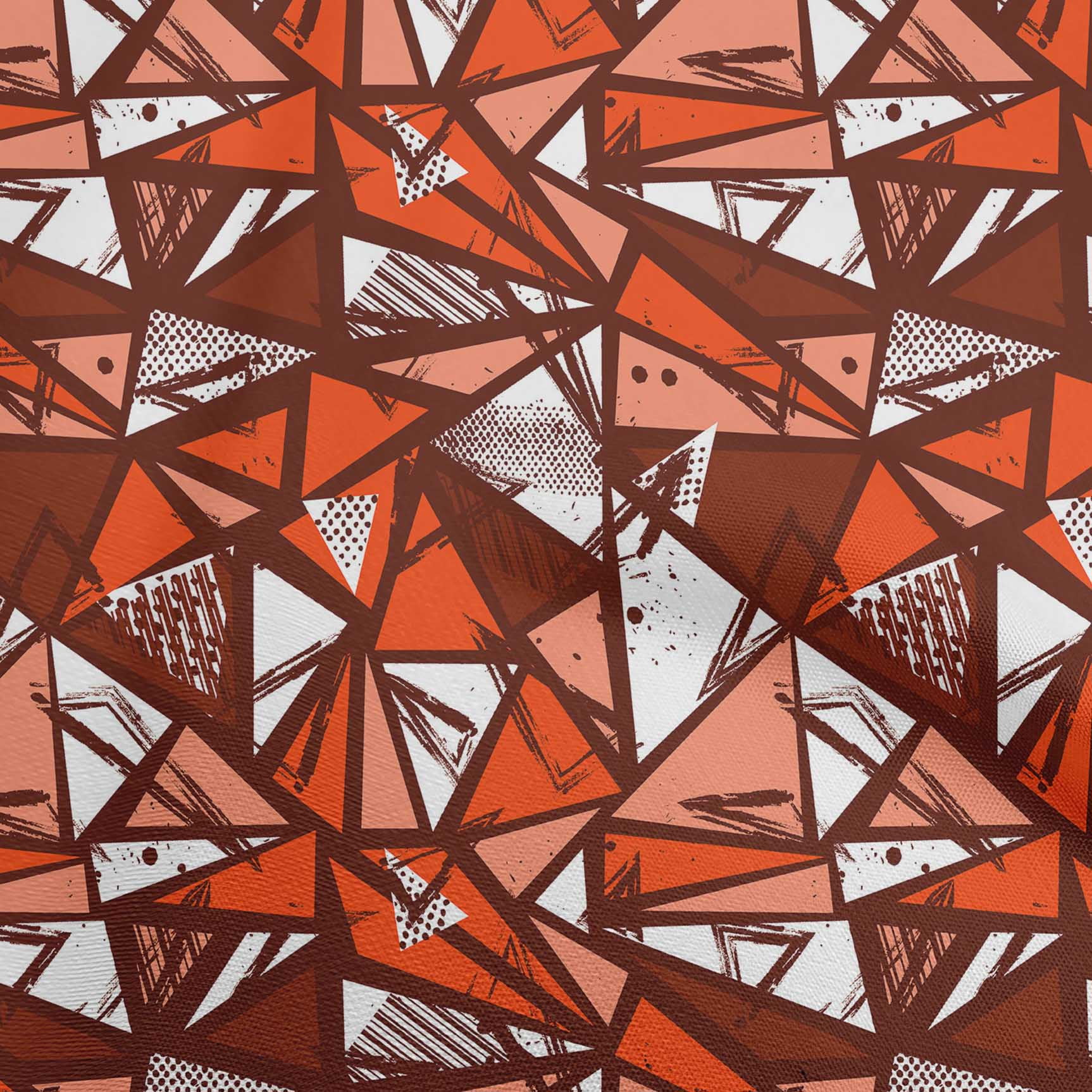 oneOone Velvet Orange Fabric Abstracts Diy Clothing Quilting Fabric ...