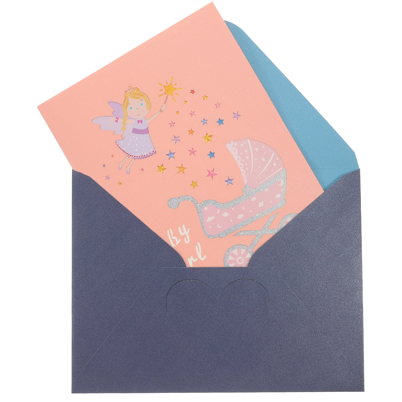 Click here for Miangastore Wishing Baby Card 1pack Pink Greeting... prices