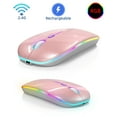 Wireless Bluetooth 5.0 Mouse, 2.4GHz, Rechargeable, Dual Modes, for ...