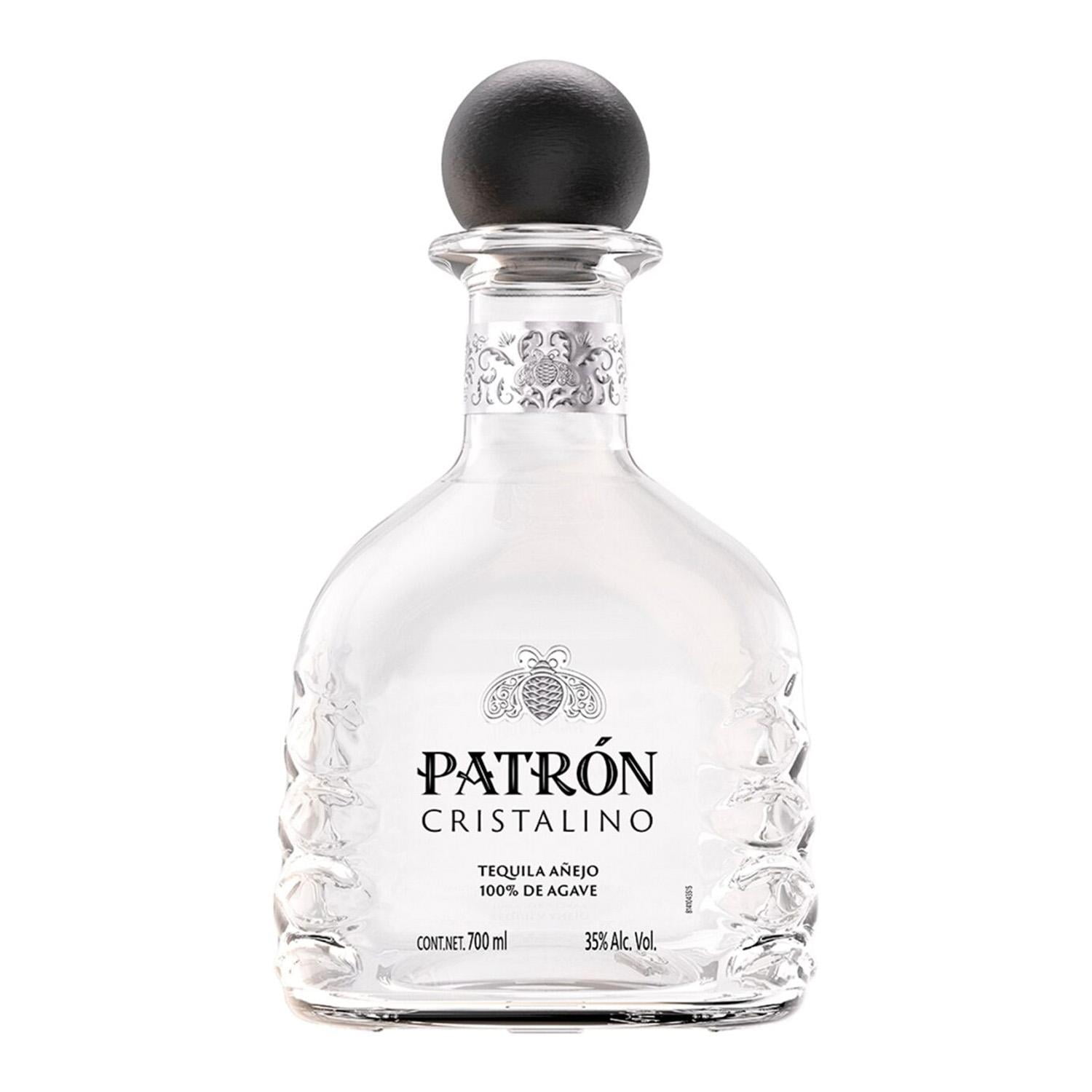 Tequila Patrón Cristalino Añejo 700 ml Pack de 4 | Walmart en línea