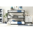 imerelez Twin XL/Full XL/Queen Triple Bunk Bed with Long and Short ...