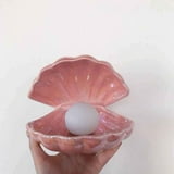 Shell Pearl Light LED Ceramic Pearl in Shell Light Clamshell Pearl Lamp ...