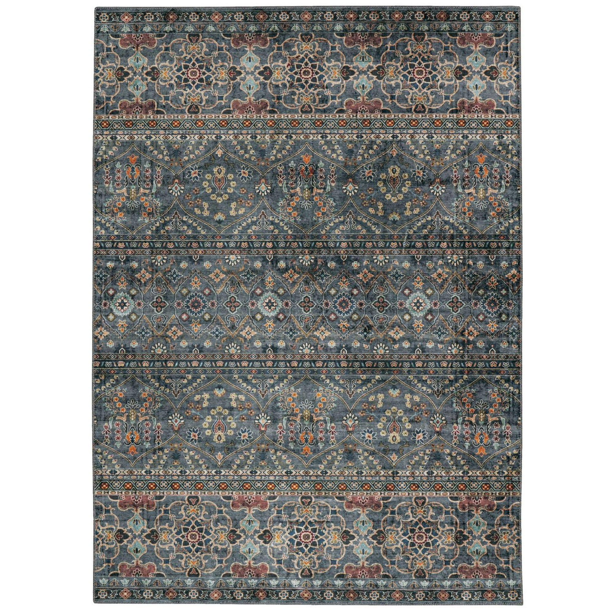 Click here for Linon Grant 5 X 7 Washable Area Rug  Teal And Ivor... prices