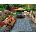 Couristan 8.5' Blue Square Polypropylene Area Throw Rug - Walmart.com