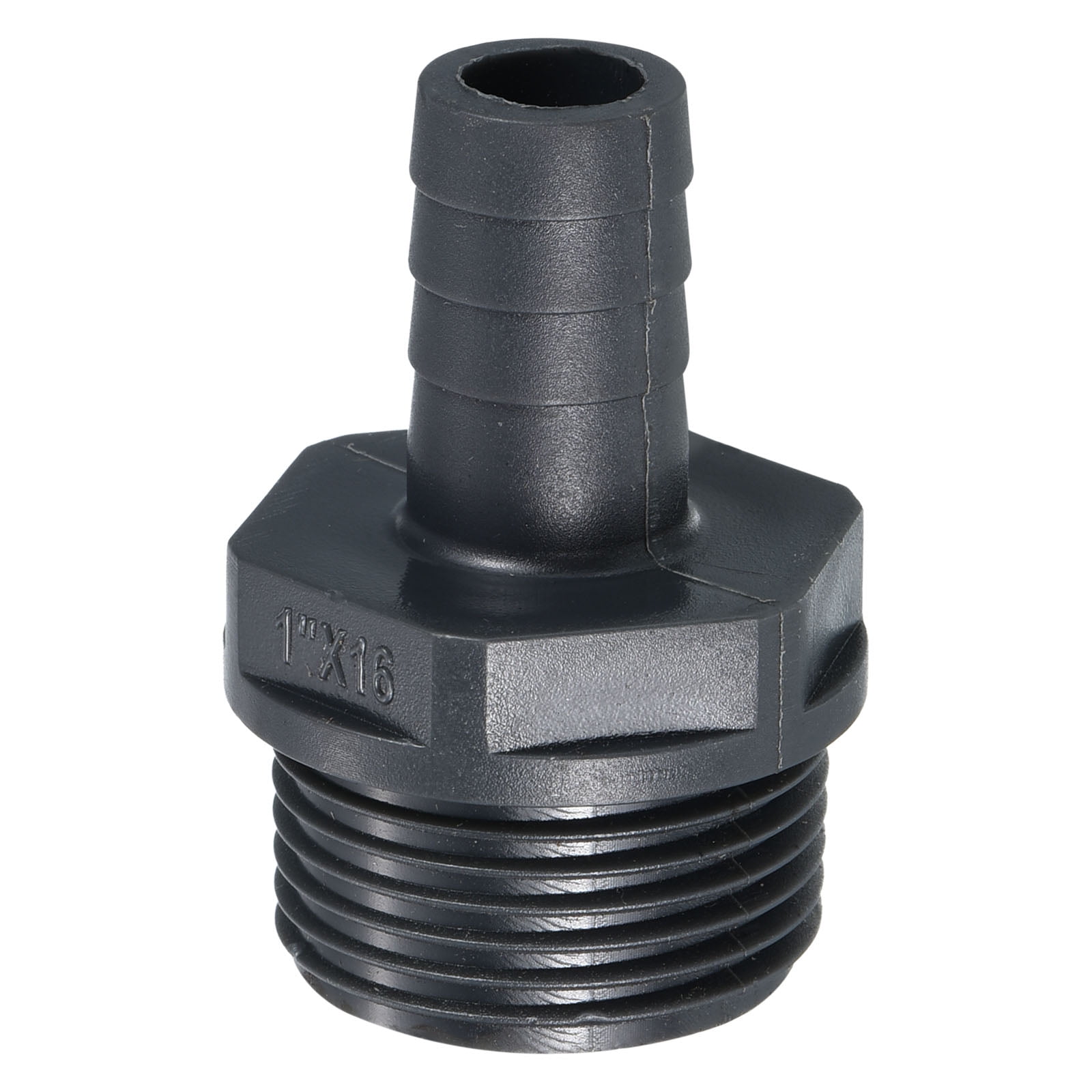 Uxcell UPVC Barb Hose Fitting 16mm Barbed G1 Male Thread Pipe Connector ...