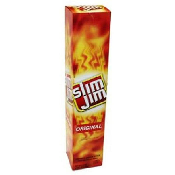Slim Jim Duplicateslim Jim Giant Slim Snacks 097 Ounce Boxes Pack Of 24