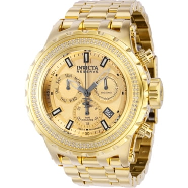Invicta Men's 14432 Jason Taylor Analog Display Swiss Quartz Gold Watch ...