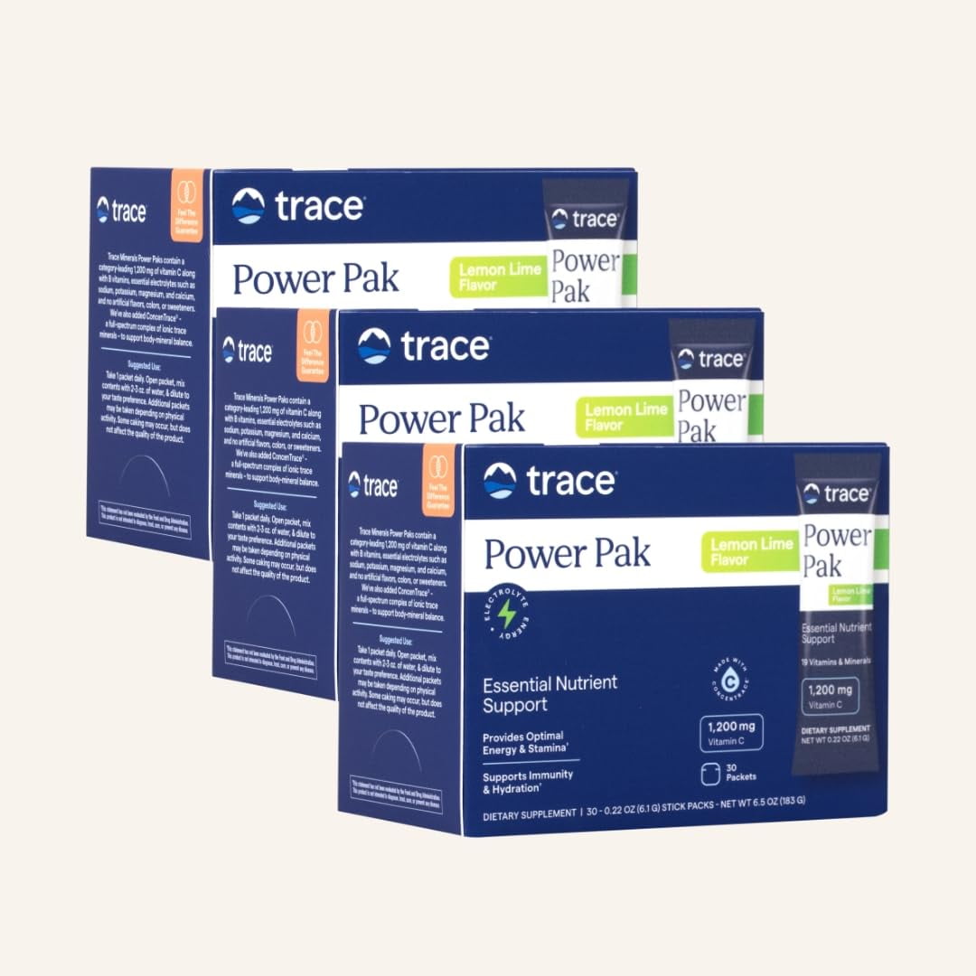 Paquetes de electrolitos en polvo, oligoelementos Power Pak, 90 ...
