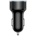 Dual Ports 3.1A USB Car Charger Digital LED Voltmeter 12V/24V Black ...