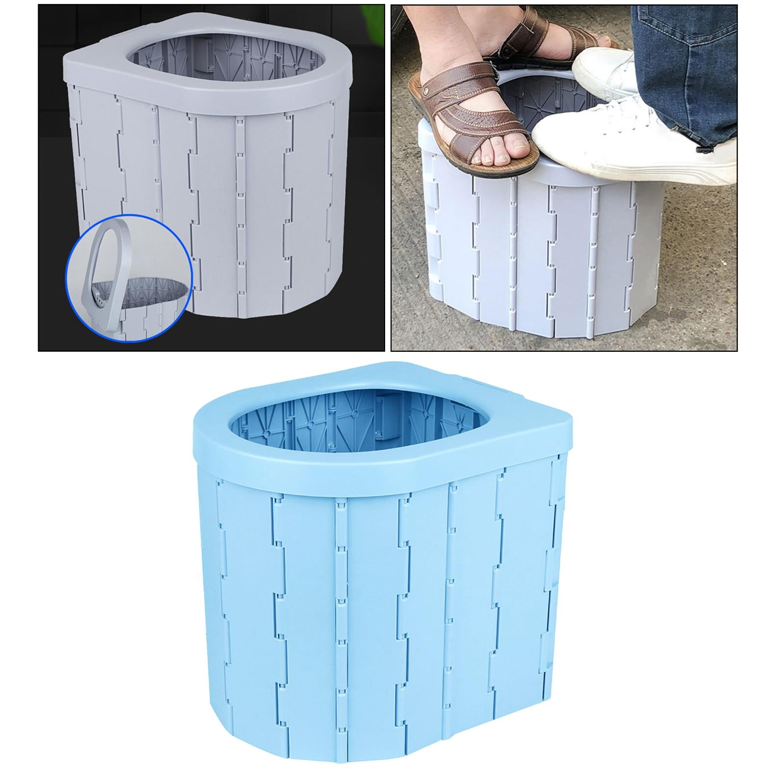 Inodoro Plegable Portátil Macarena con Cubo para Bote de Basura ...