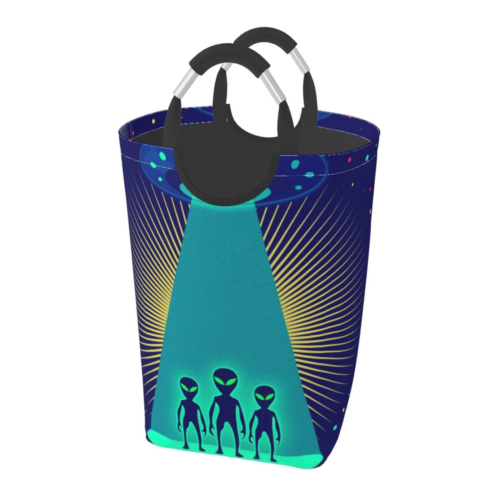 XMXY Aliens Space UFO Rectangular Laundry Basket Organizer ...