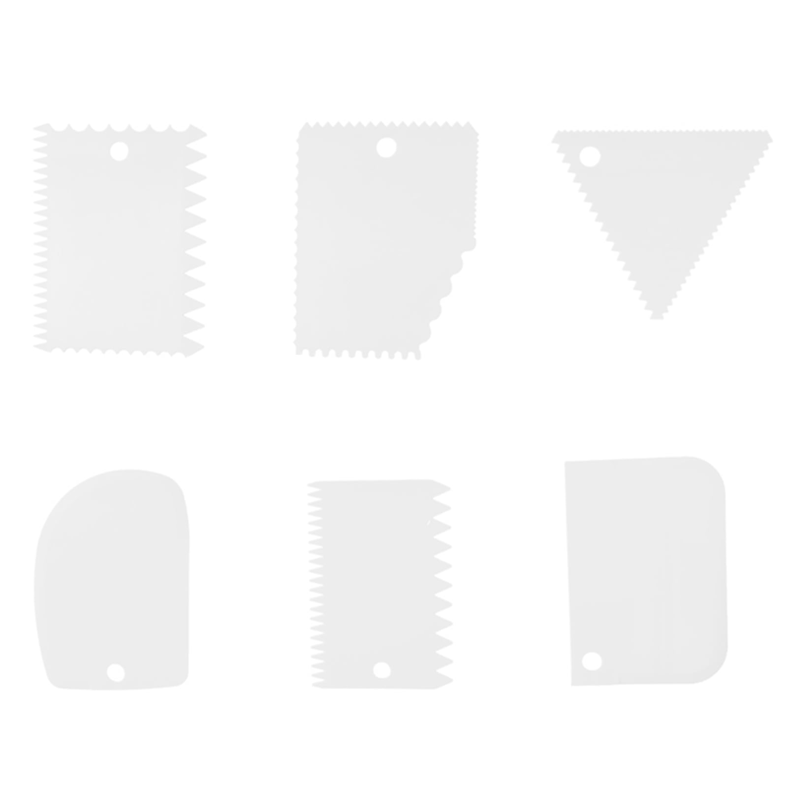 Yoone 6Pcs/Set Cake Scraper Healthy Non-stick Easy to Clean Flexible ...