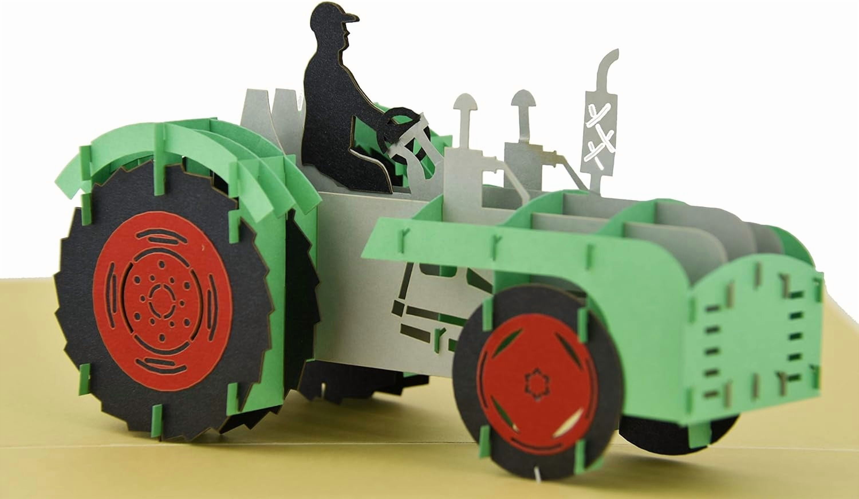 CHL-Tractor 3D Pop UP Greeting Card, Fathers Day Card, Children ...