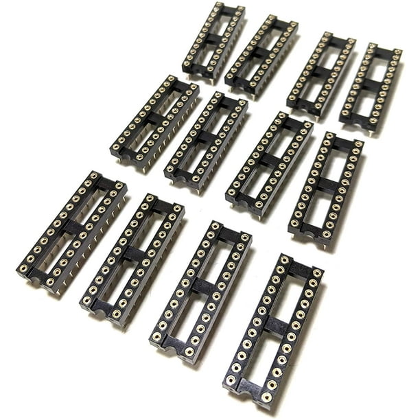 Machined DIP 2.54mm Pitch IC Socket (24 Pin Narrow, 12 Pieces) - Walmart.ca