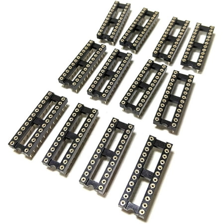 Machined DIP 2.54mm Pitch IC Socket (24 Pin Narrow, 12 Pieces) - Walmart.ca