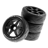 4 Pieces Rubber Tire Wheel Tyre Spare for 1/8 Remote Control Car Model ...