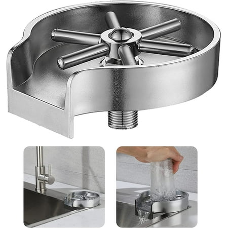 YDJKET Kitchen Sink Glass Rinser Sink Bottle Cup Washer Glass Rinser ...