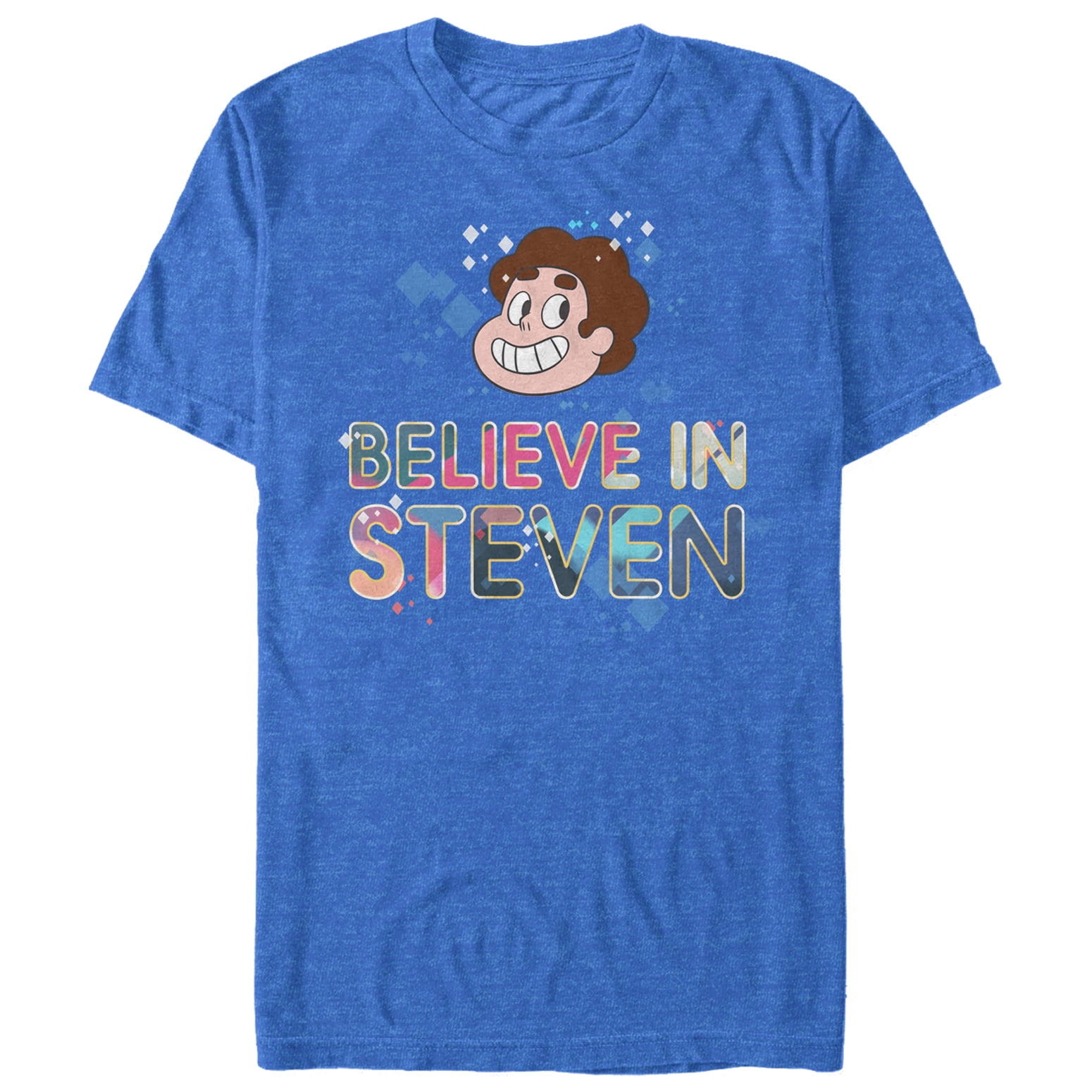 Men's Steven Universe Believe in Steven Sparkle Graphic Tee Royal Blue ...