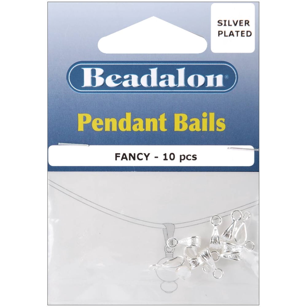Beadalon - Beadalon Pendant Bail: Fancy Silver - Walmart.com - Walmart.com