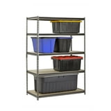 "Muscle Rack Steel Shelving: 48""W x 24""D x 72""H, 5-Tier, 4,000 lb ...