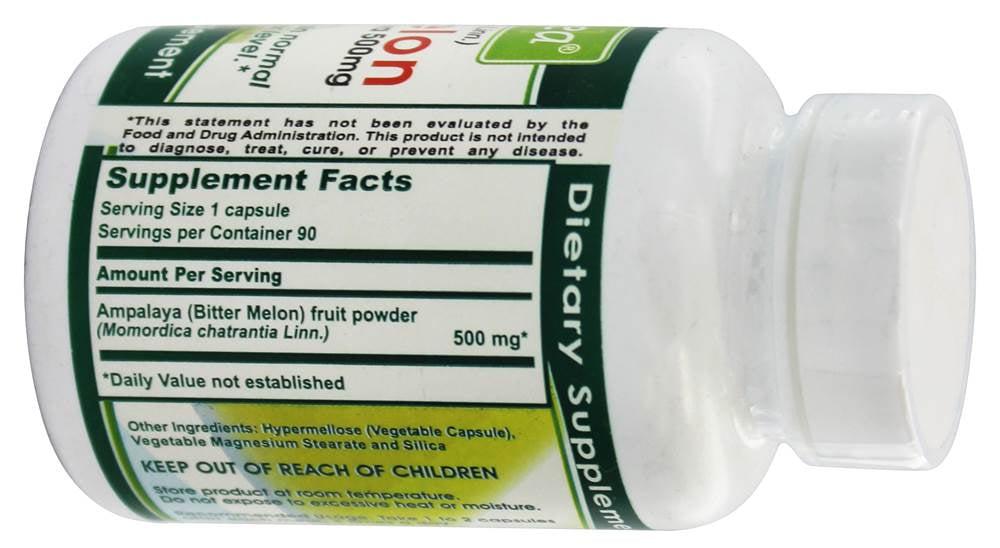 Charantea Bitter Melon Vegetarian Capsules, 500 mg, 90 Count