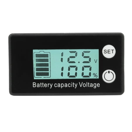 Battery Tester, Intelligent LCD Percentage Battery Voltage Meter For ...