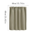 Blackout Short Curtain, 15.7in x 23.6in Solid Color High Precision ...