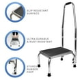 Vaunn Medical Foot Step Stool with Handle and Anti Skid Rubber Platform ...