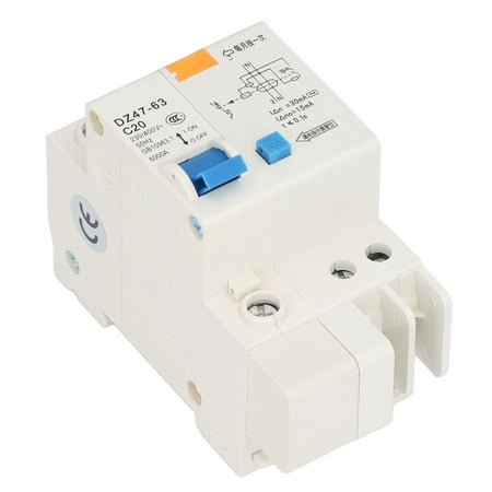 Mini Circuit Breaker, 1P+N Circuits Breakers 230V 400V 20A 6000A Breaking Capacity For Office ...