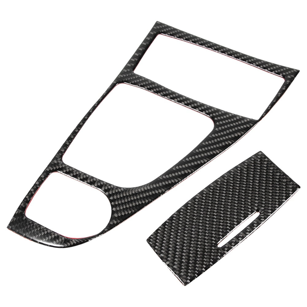 Gear Shift Panel Cover,2pcs Carbon Fiber Gear Gear Shift Panel Frame ...