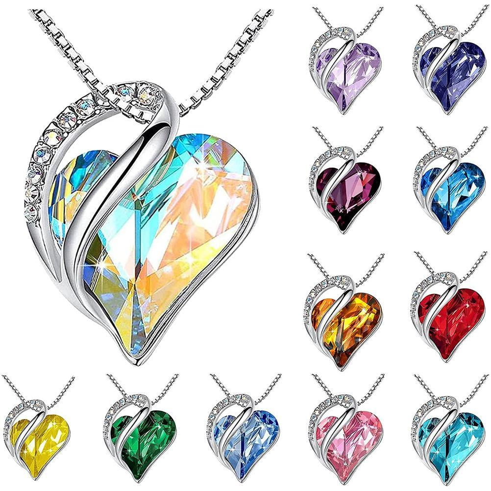 Click here for Vonky Love Heart Necklace Crystal Womens Heart Pen... prices