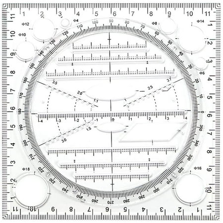 TILIYHELLO Multifunctional drawing rules, drawing measurement rules ...