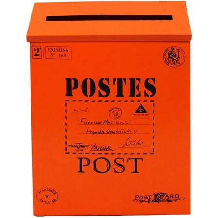 Wall Mounted Post Boxes, Retro Style Outdoor Mail Letter Post Box ...