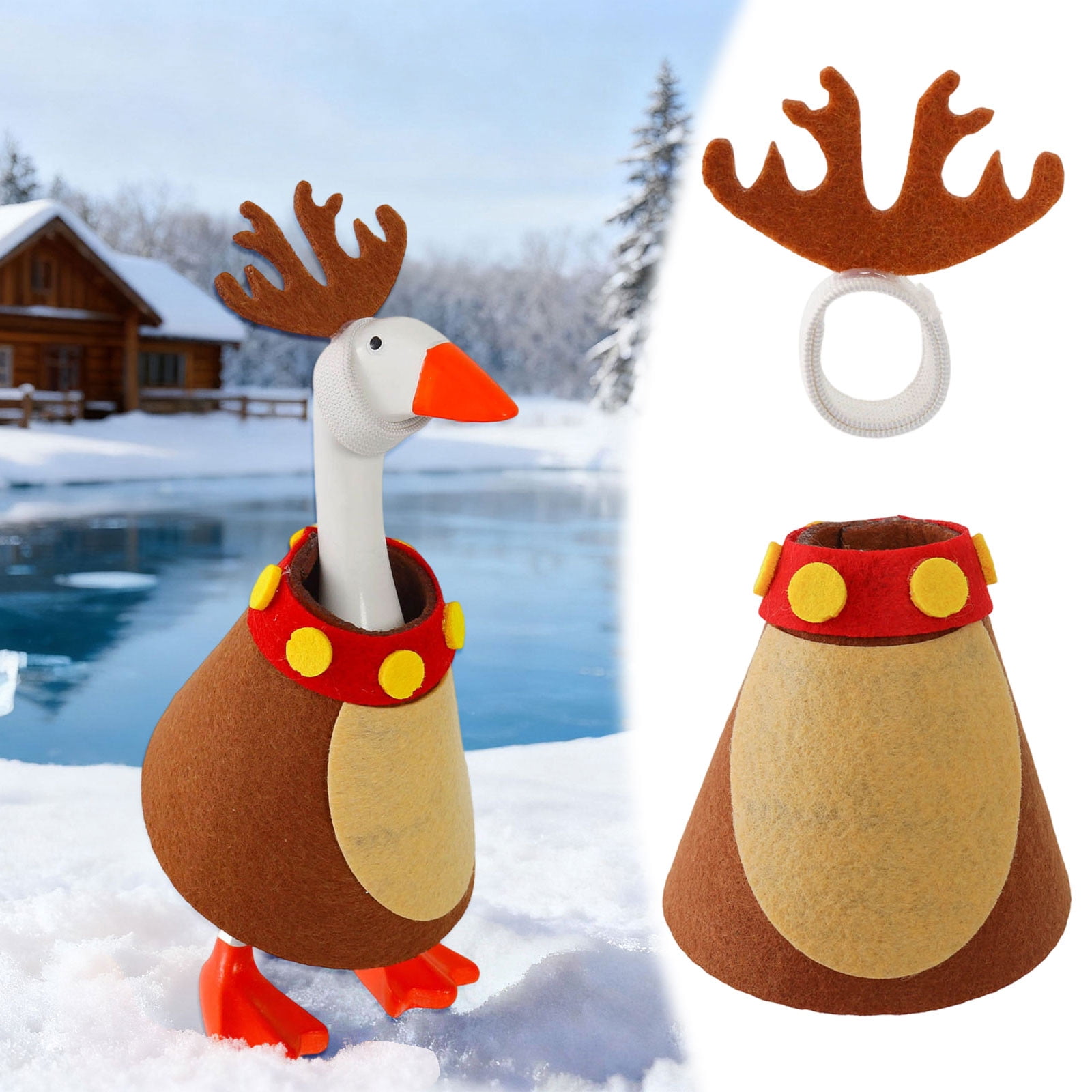 Click here for Botaninest 7 Inch Porch Goose Outfits Reindeer San... prices