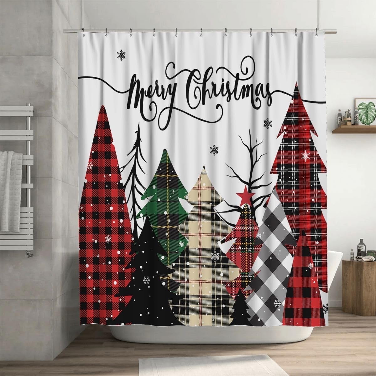 Click here for Thqexdyy Shower Curtain Set With 12 Hooks  Bath Cu... prices