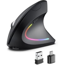 JLab JBuds 2.4G Wireless, Bluetooth Vertical Ergonomic Optical Mouse ...