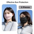 2Pcs UV Face Mask, Sun Masks for Women, Cooling Breathable Face Cover ...