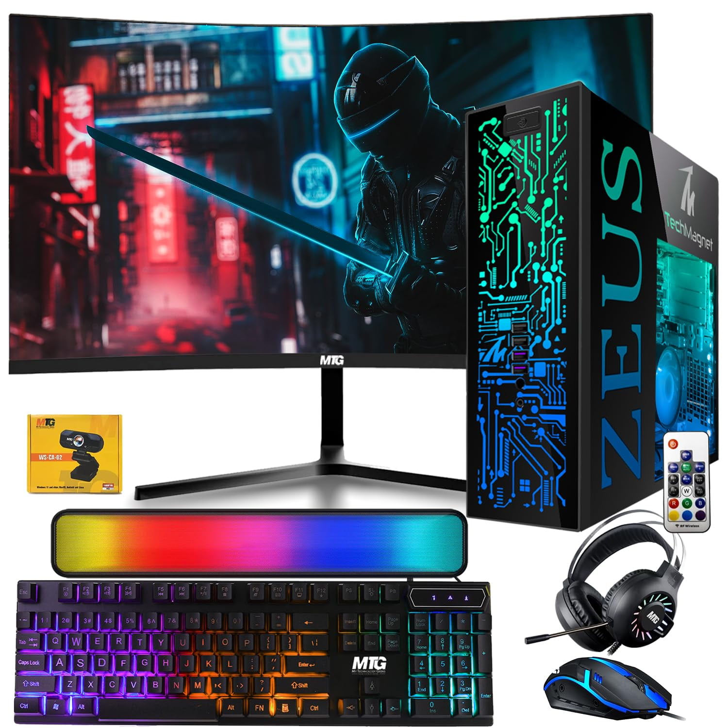 Restored TechMagnet Gaming Desktop PC,Intel i5 6th Gen,Zeus Pro 6,GT ...