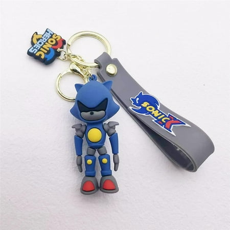 Shadow Sonic The Hedgehog Keyring Pendant Kids School Bag Charm ...