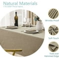 2 Pack Rectangle Tablecloth, 60x84 inch, Water Resistant Wrinkle Free ...