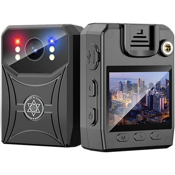 BOBLOV Body Camera Video Recorder, 1296P Wearable Police Body Cam with ...