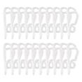 20-Pack Outdoor Light Clips – Plastic Gutter Hooks for Holiday String ...