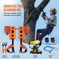 1 Pair Alloy Steel Tree Climbing Spikes with Safety Rope and Harness ...