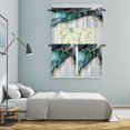 Abstract Marble Kitchen Curtains Valance and Tier Set Water Duck Green ...