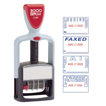 Trodat Interlocking Stack Stamp, EMAILED, FAXED, RECEIVED, 1.81" x 0.63 ...